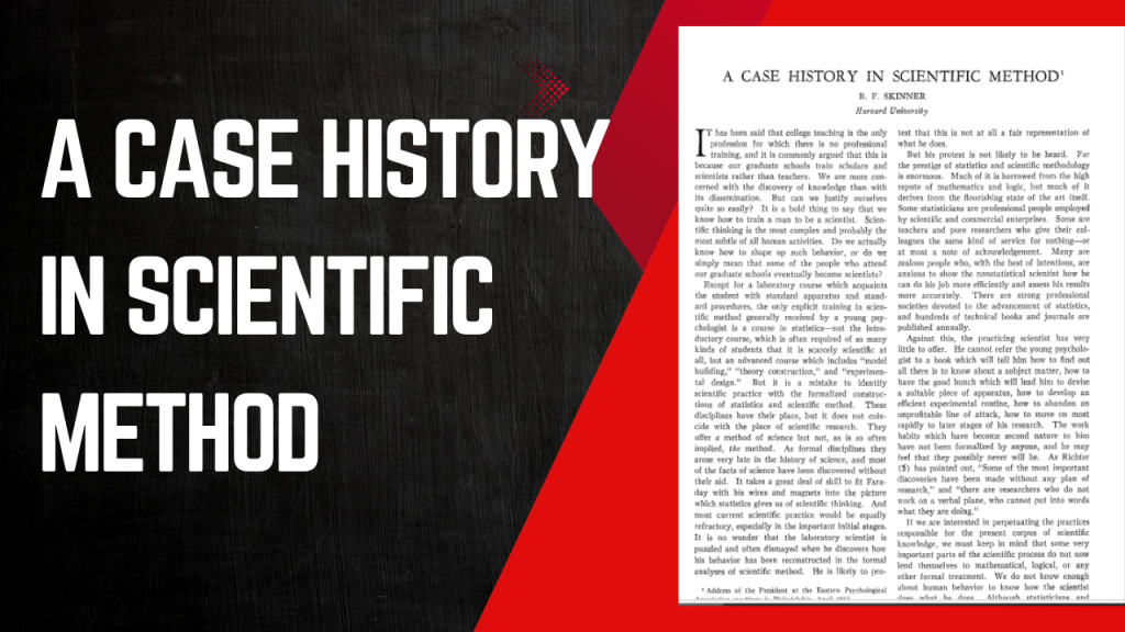 A Case History in Scientific Method - The Ultimate Masters